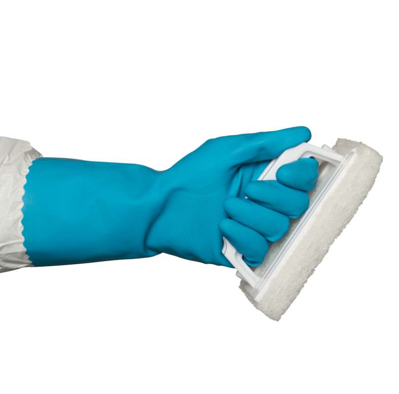 Bastion Silverlined Rub Glove Blue